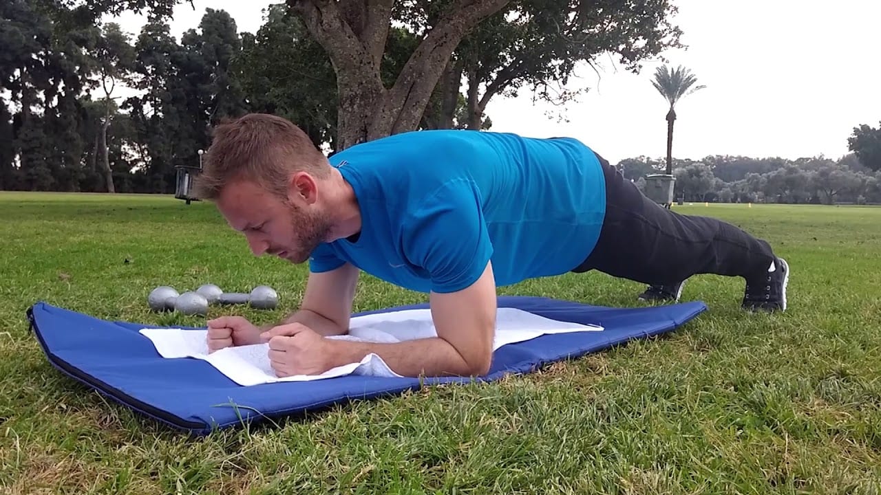פלאנק מרפקים – Elbow Plank – WeFIT